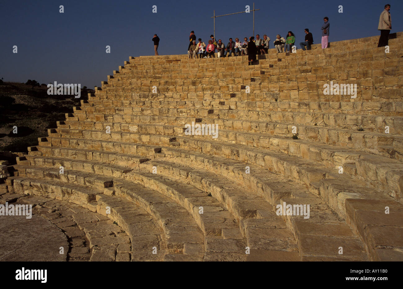 The Roman theatre Curium Cyprus Stock Photo - Alamy