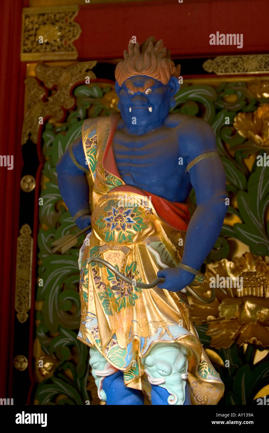Statue of a God in Nikko Japan Stock Photo - Alamy