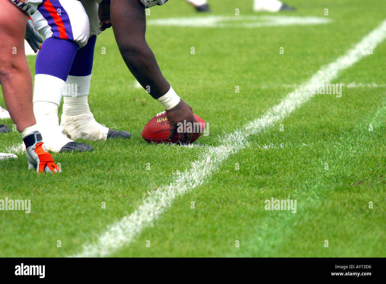 American football action Stock Photo - Alamy