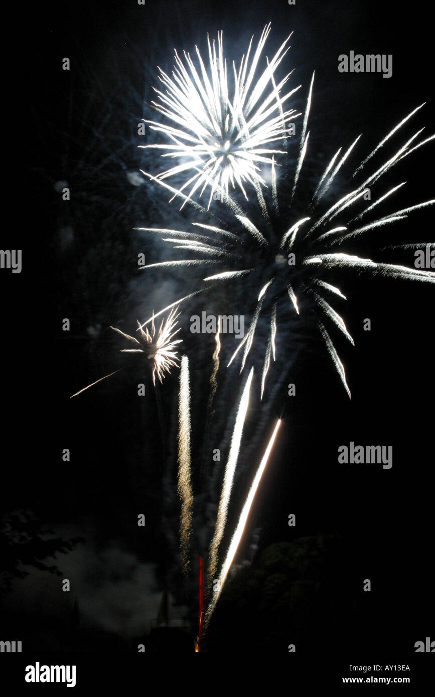 Aerial firework explosion Stock Photo - Alamy