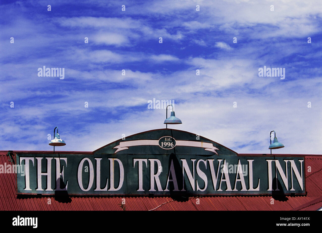 Dullstroom, Mpumalanga, South Africa, sign, The old Transvaal Inn ...
