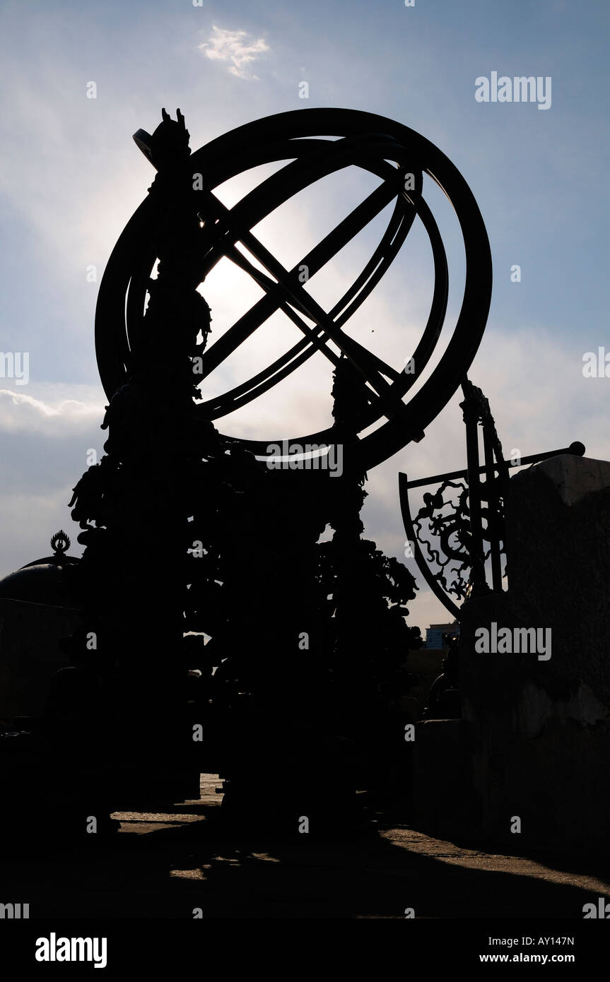 The armillary sphere at The Ancient Observatory Beijing China Stock ...