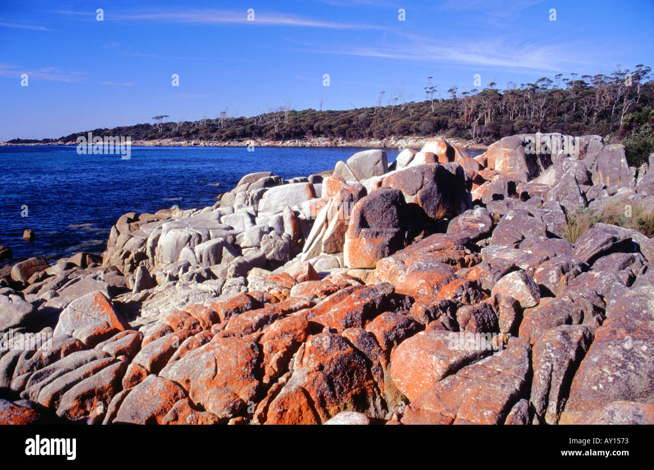 Skeleton Bay near St Helens Tasmania Australia Stock Photo - Alamy