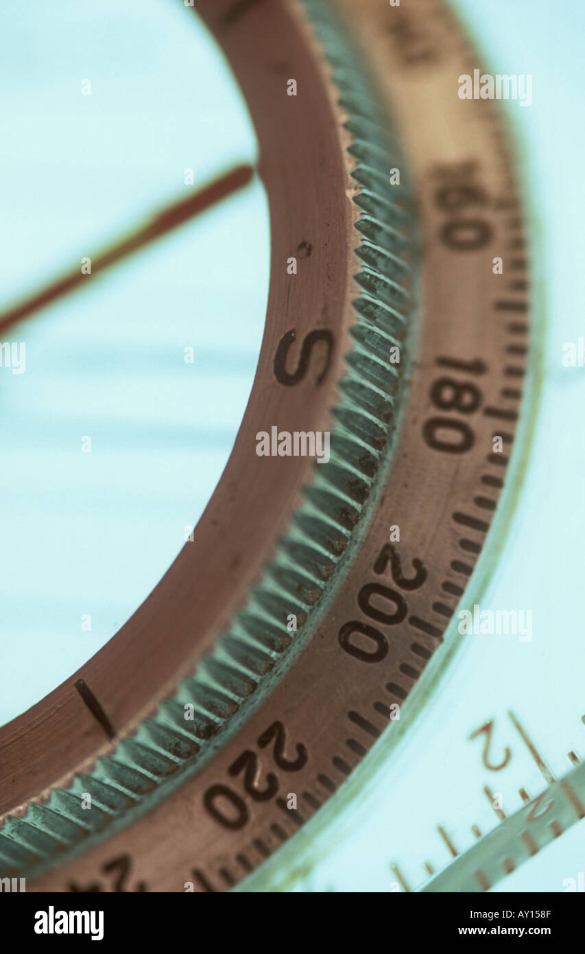 Close up detail of a Compass Stock Photo - Alamy