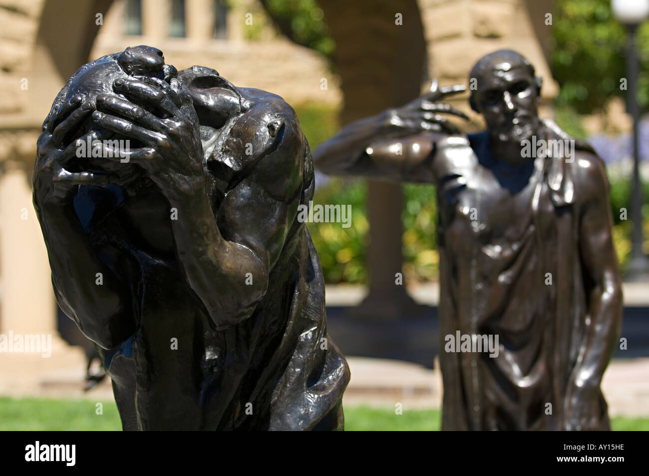 Bronze statues by Auguste Rodin are scattered through Stanford ...