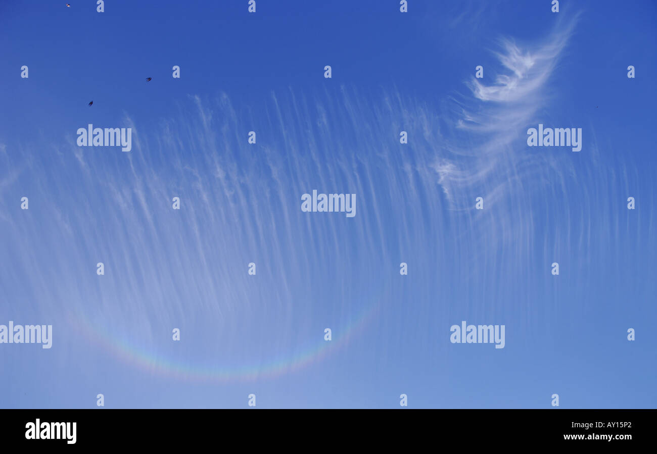 High altitude rainbow in cirrus clouds hi-res stock photography and ...