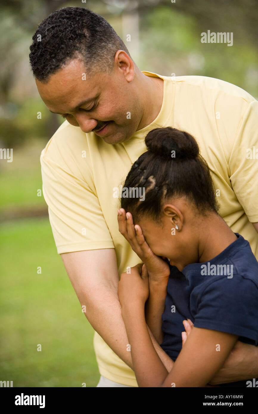 African father child sad hi-res stock photography and images - Alamy