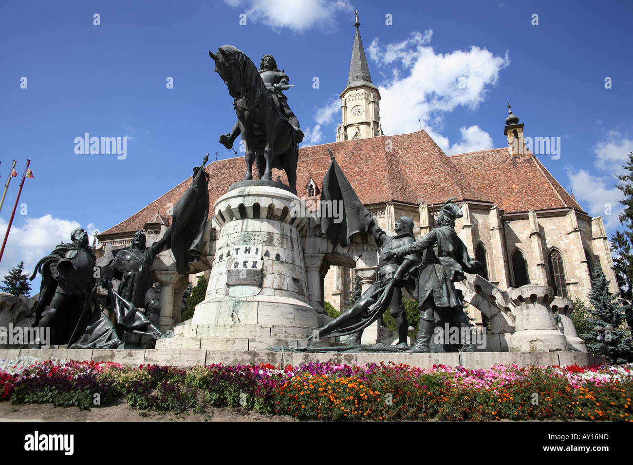 Statue corvinus cluj romania High Resolution Stock Photography and ...