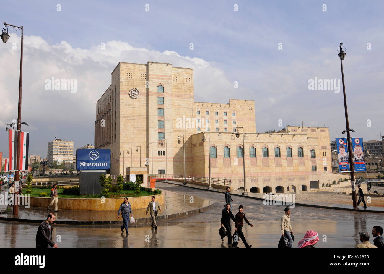 The new Sheraton hotel in the famous city of Aleppo, Syria Stock Photo ...