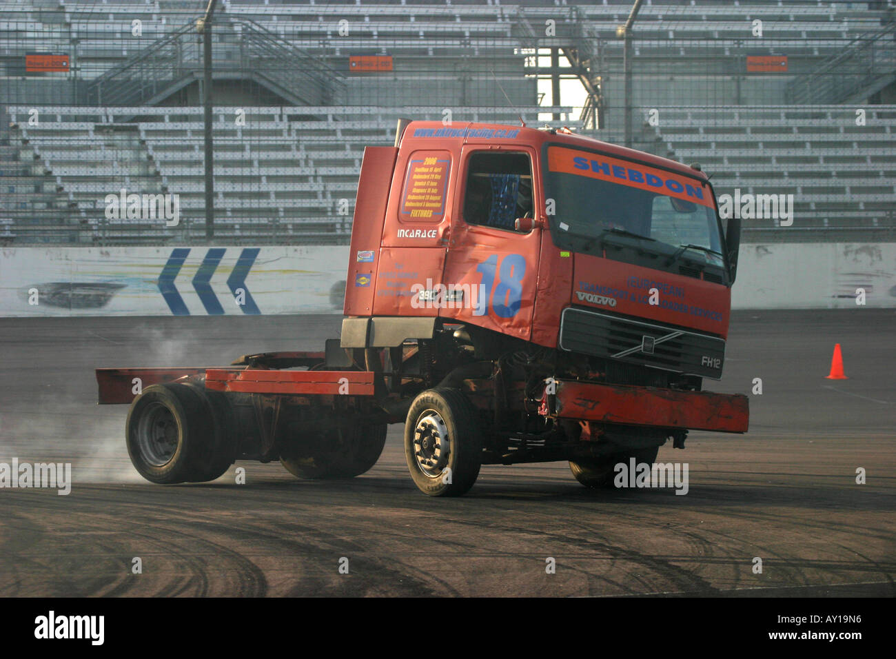 Big Rig Truck Racing Stock Photo - Alamy