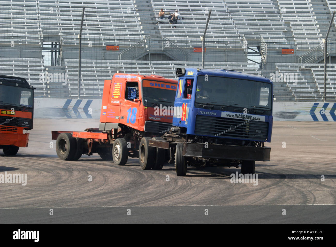 Big Rig Truck Racing Stock Photo - Alamy