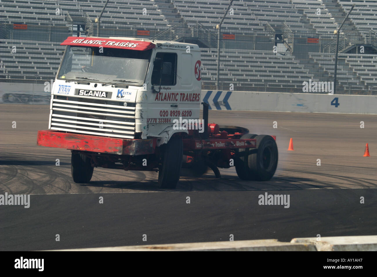 Big Rig Truck Racing Stock Photo - Alamy