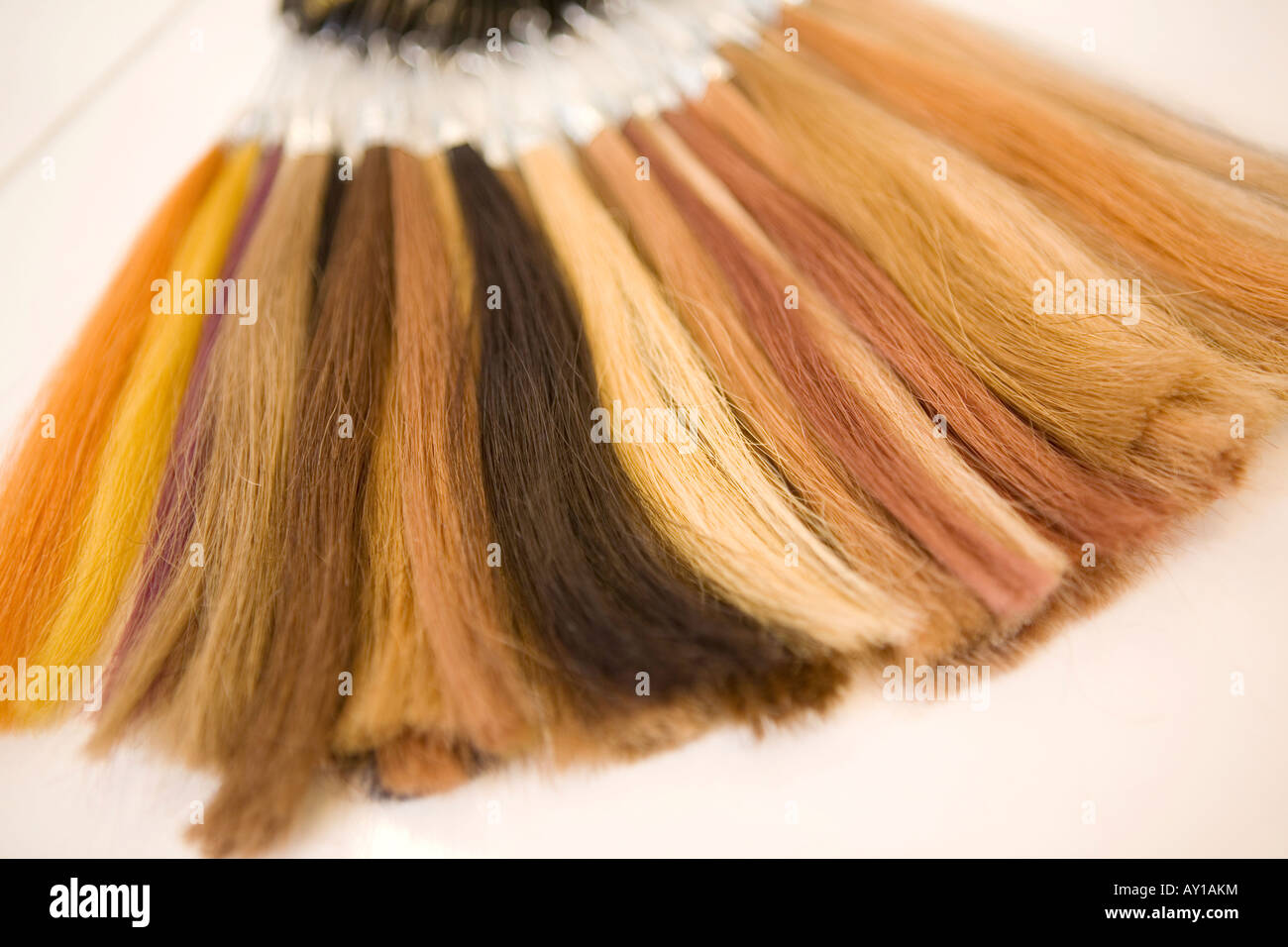 Sample of hair coloring Stock Photo - Alamy