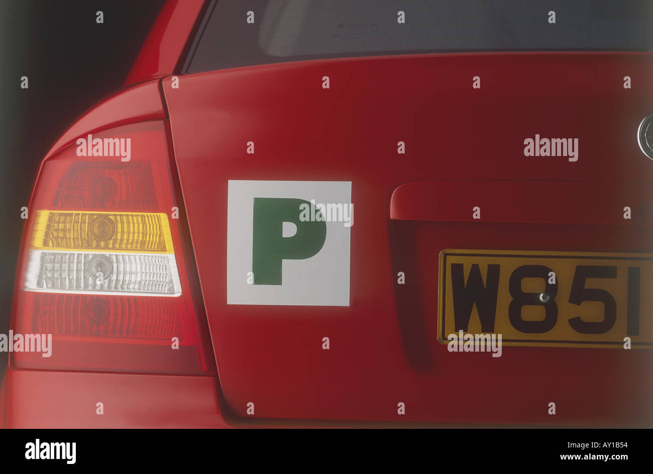 Car learner sticker hi-res stock photography and images - Alamy