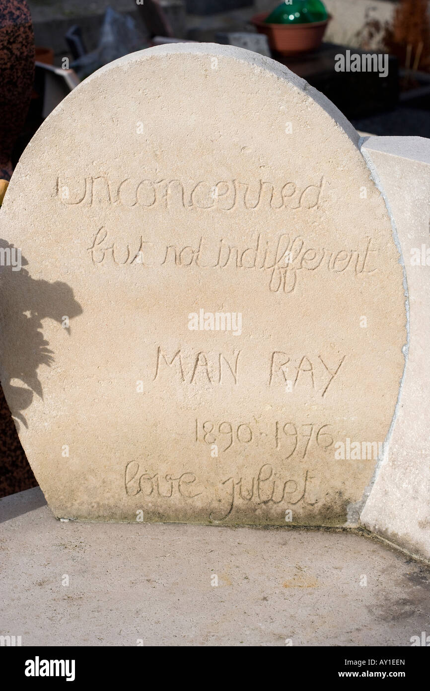 Man Ray Grave Montparnasse Cemetery Paris Stock Photo - Alamy