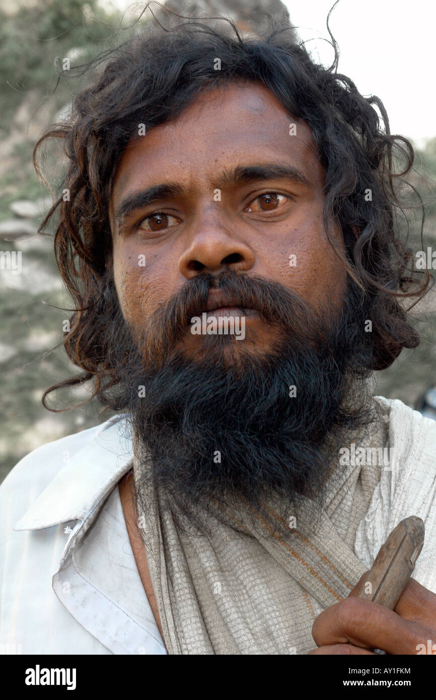 portrait of indian man at srirangapatnam Stock Photo - Alamy