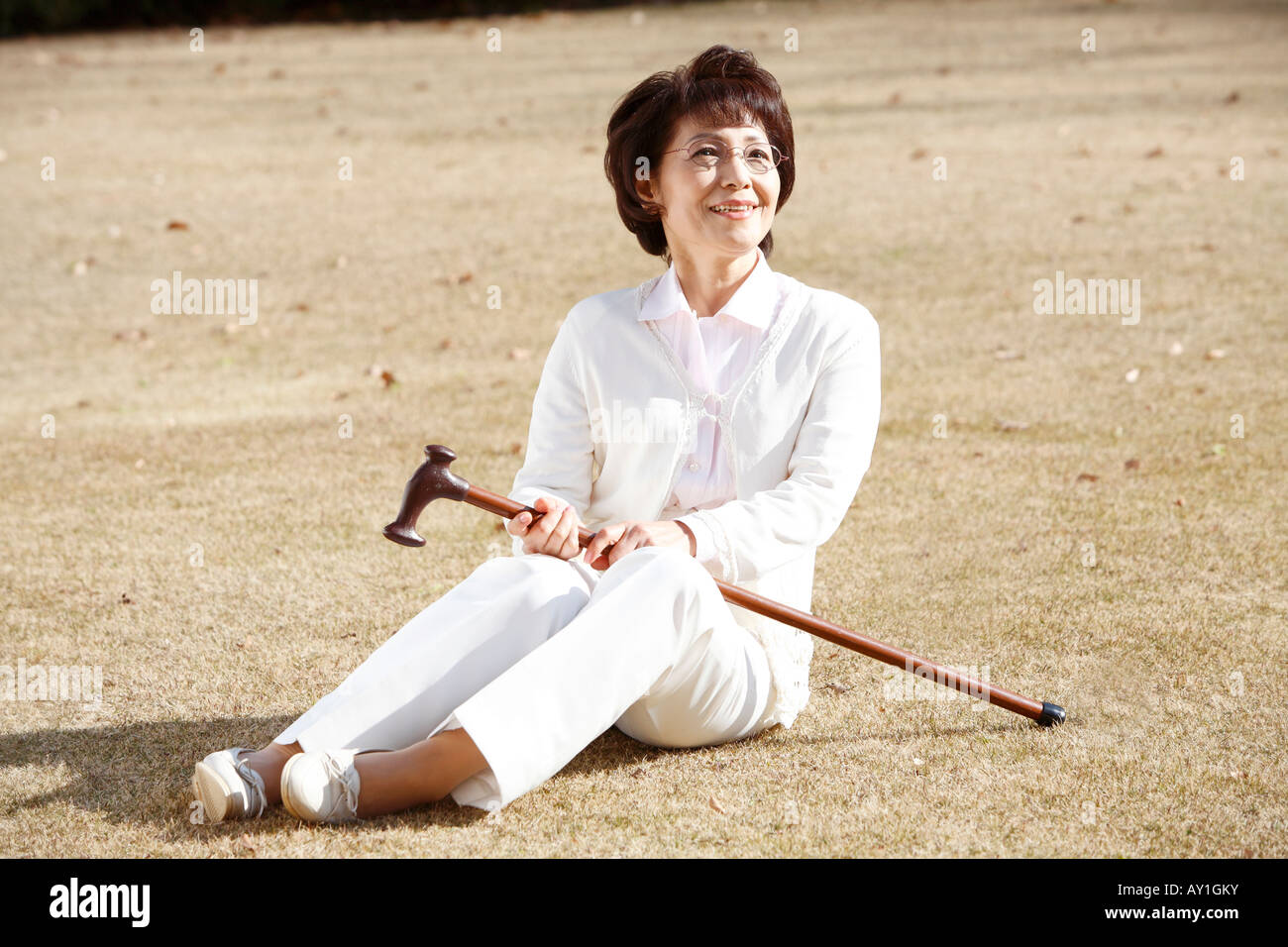 Portrait of old lady Stock Photo - Alamy