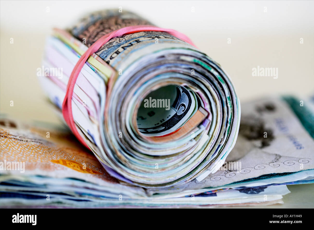 International money roll hi-res stock photography and images - Alamy