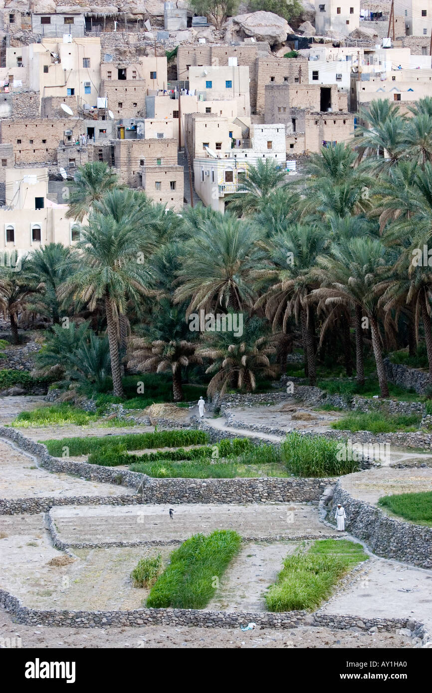 Bilad Sayt village Wadi Bani Hajar Mountains Oman Stock Photo - Alamy