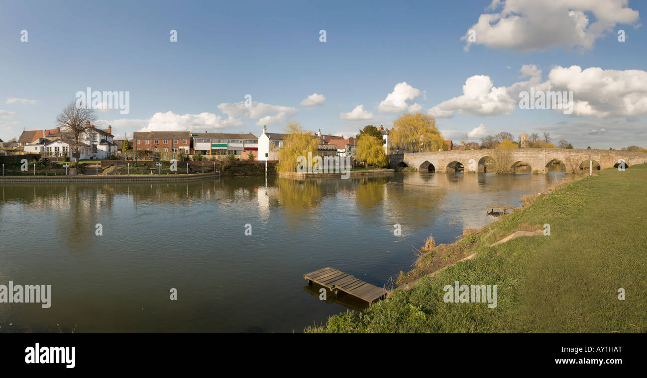 medieval bridge over the river avon bidford on avon warwickshire the ...