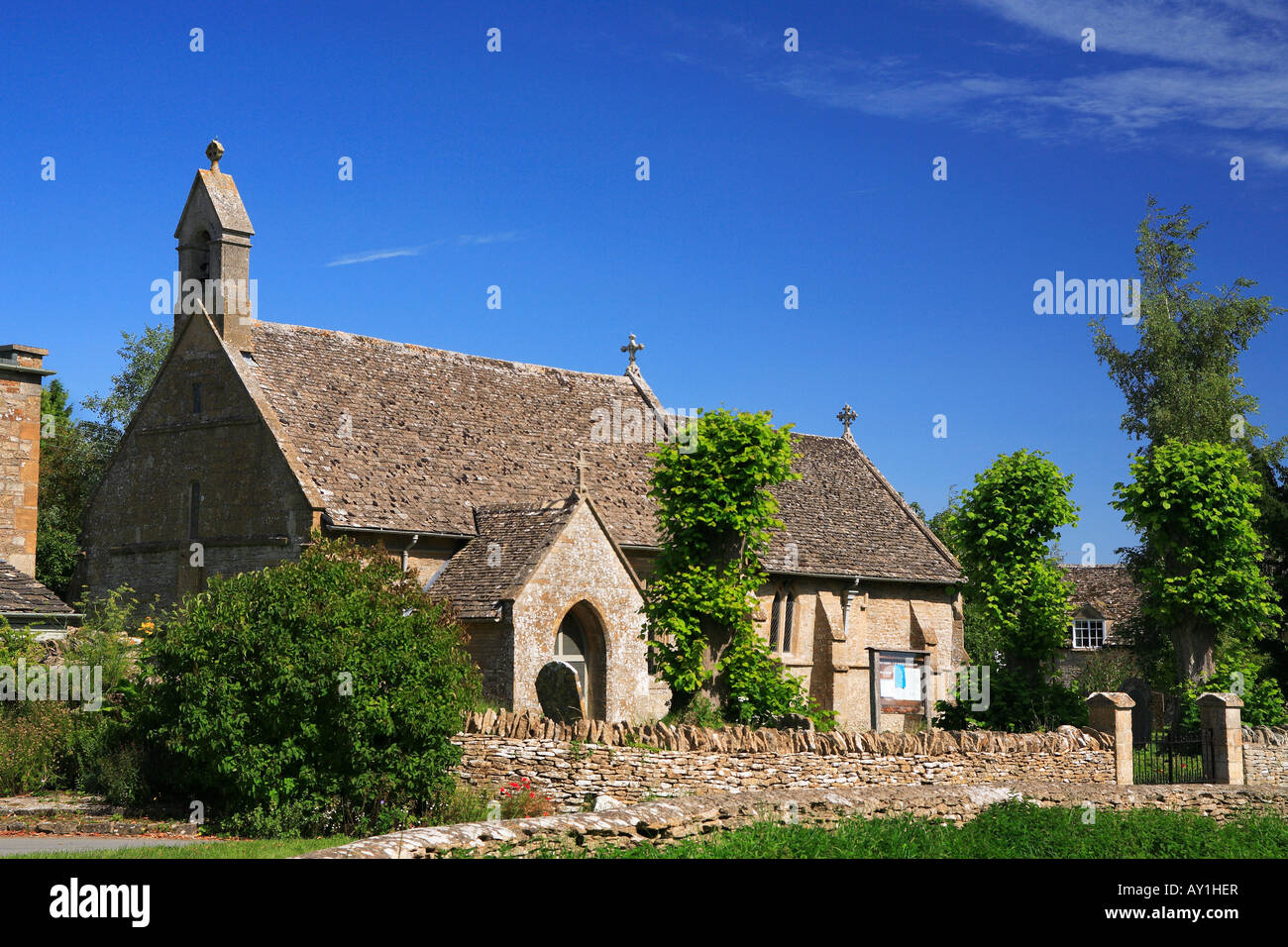 St. Nicholas Church Condicote Cotswolds England Stock Photo - Alamy