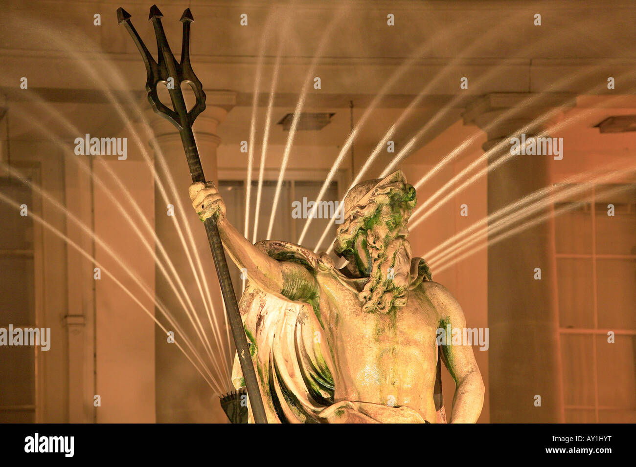 Neptune Fountain Cheltenham England Stock Photo - Alamy
