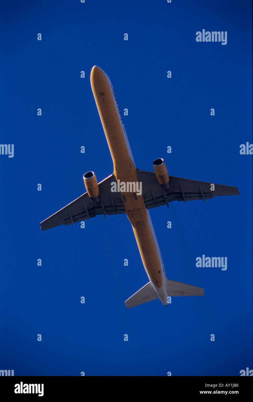 low angle view of jet aircraft Airbus A321 Stock Photo - Alamy