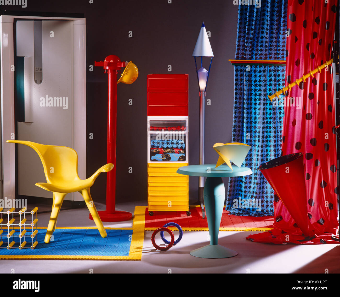 Plastic items in set Stock Photo - Alamy