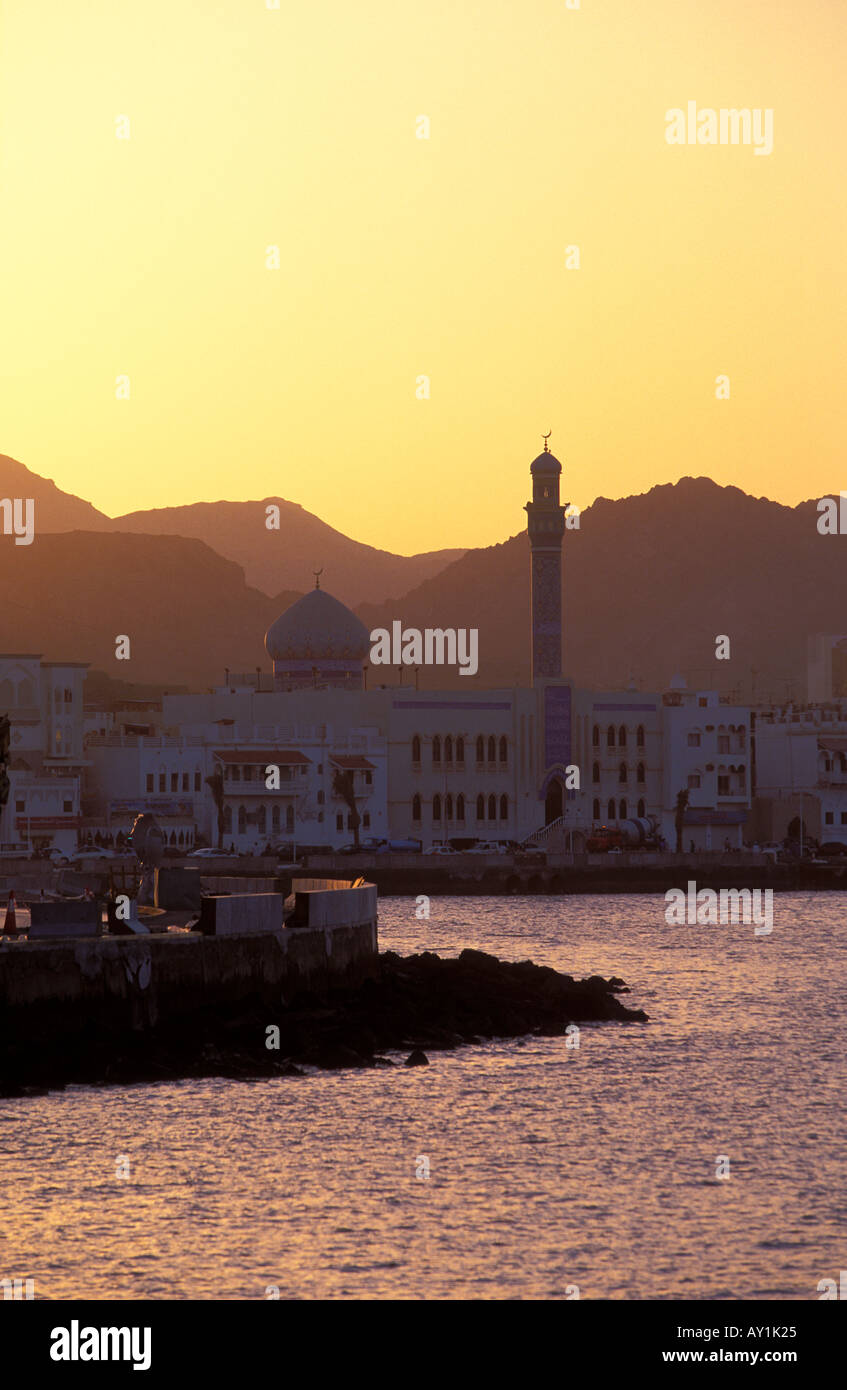 Sunset muscat corniche oman hi-res stock photography and images - Alamy