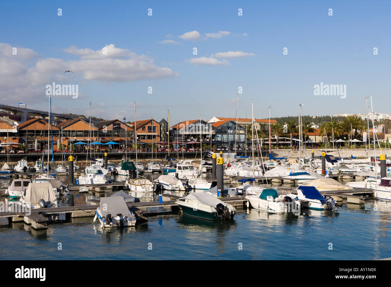 Santo Amaro dock in Lisbon Portugal Stock Photo - Alamy