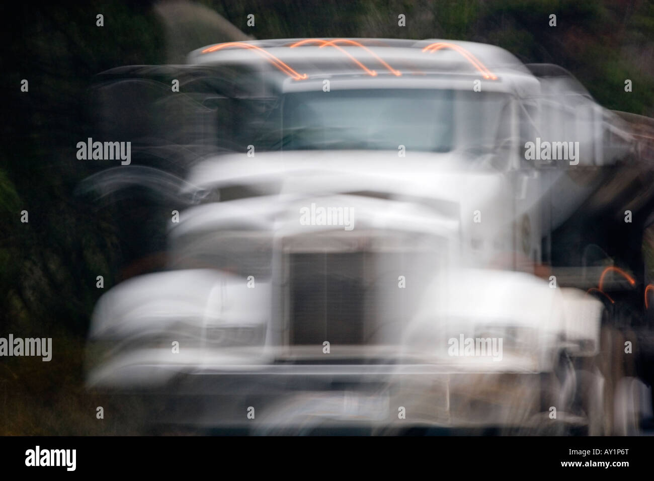 Oncoming truck hi-res stock photography and images - Alamy