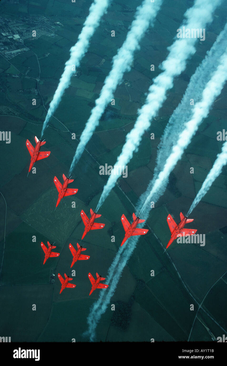 Red Arrows Gnat Aircraft, pre 1980 Stock Photo - Alamy
