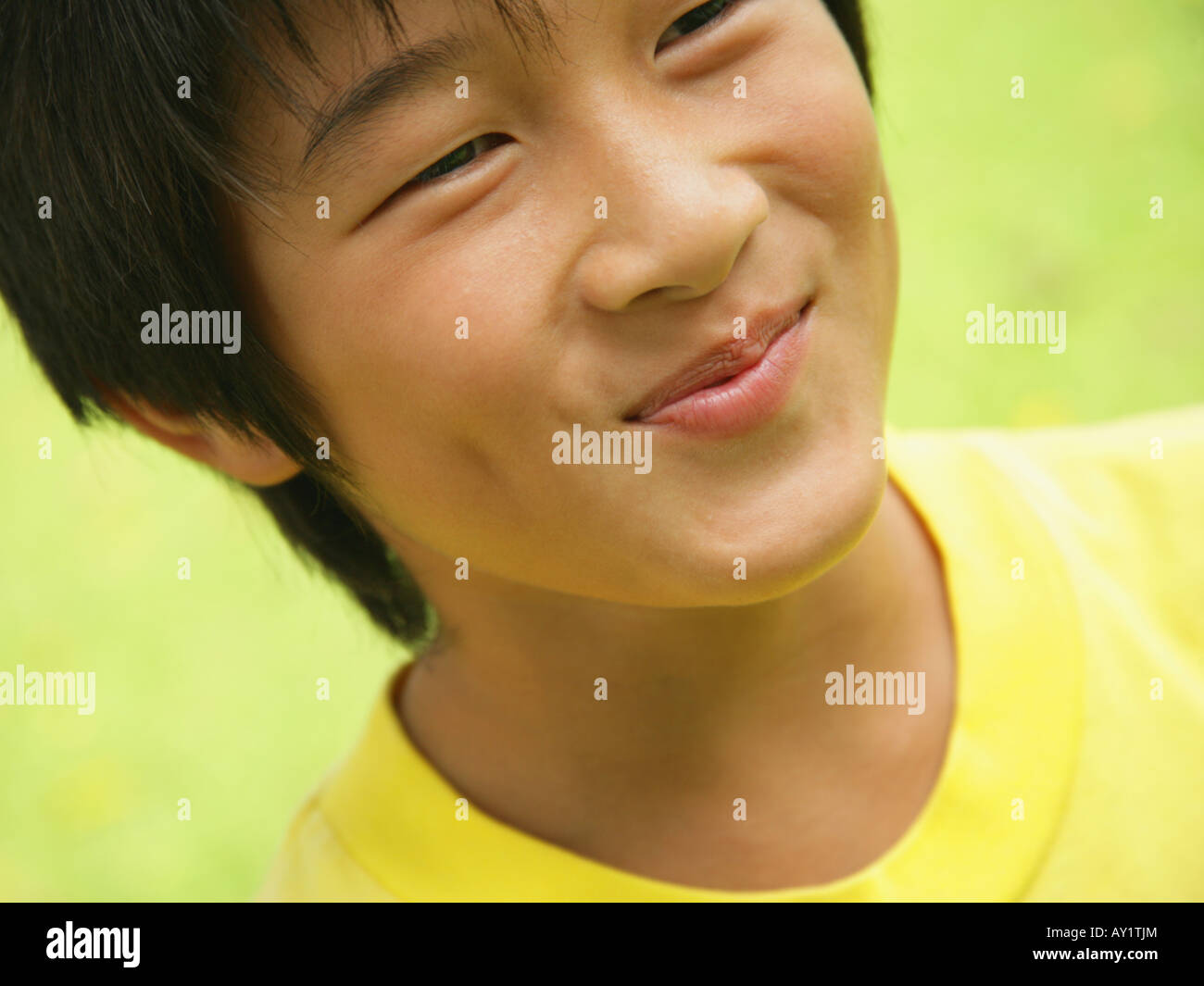 Close-up of a boy smiling Stock Photo - Alamy