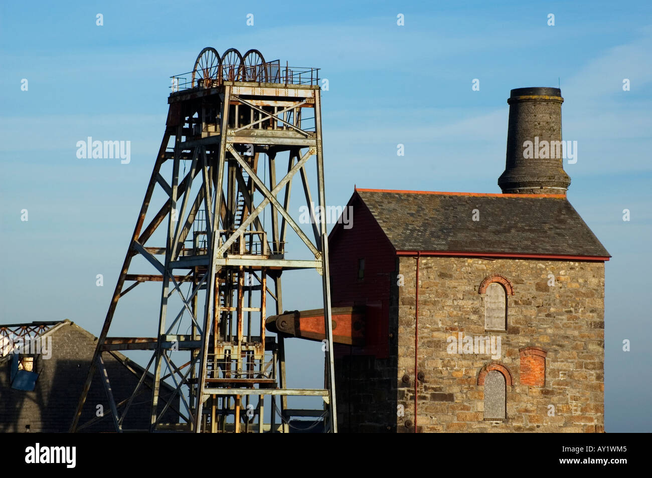 the old mine at south wheal crofty in pool between camborne and redruth ...