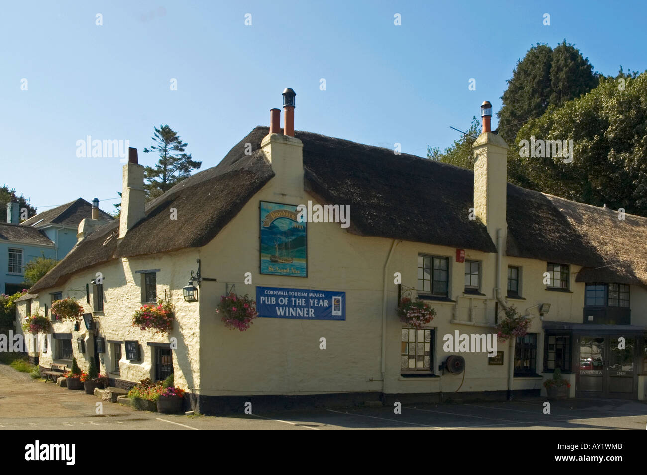 the historic pandora inn on restronguet creek between falmouth and ...