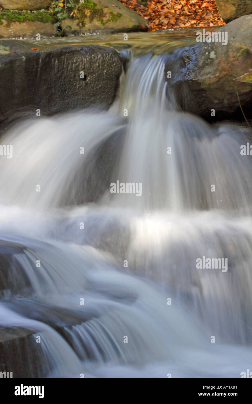 English waterfall over rocks Stock Photo - Alamy