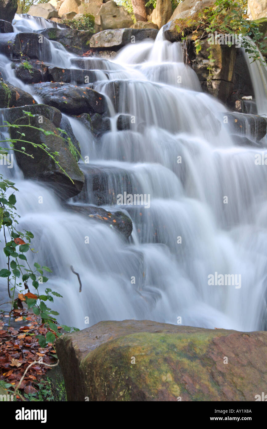 Large English country waterfall Stock Photo - Alamy