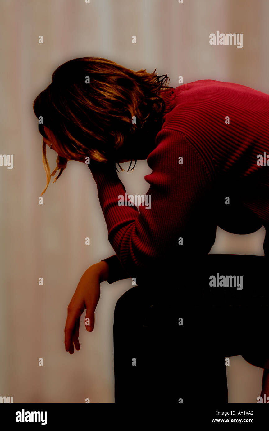 Female Mental Health - female depression Stock Photo - Alamy