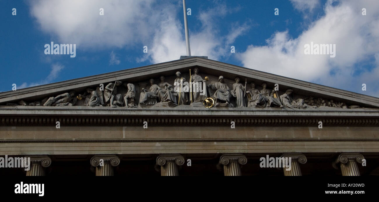 Portico, British Museum, London, UK Stock Photo - Alamy