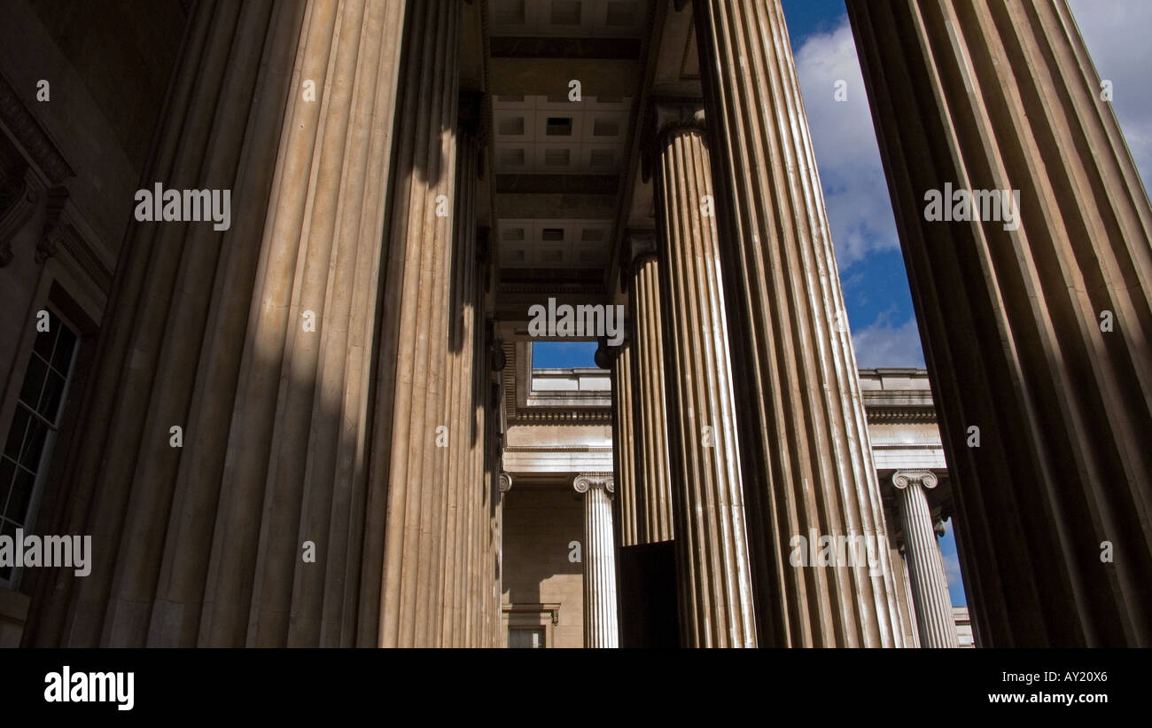 Portico, British Museum, London, UK Stock Photo - Alamy