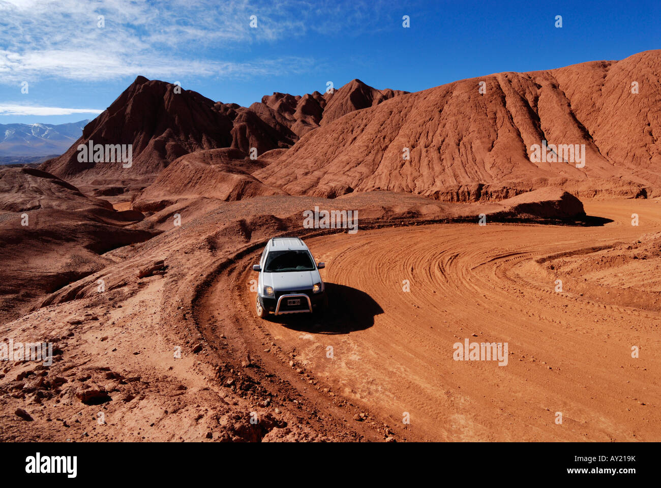 Road to the town of Tolar Grande into the High Andean Puna, Province of ...