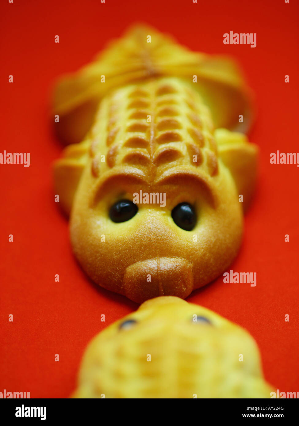 Close-up of a fish shaped cake Stock Photo - Alamy