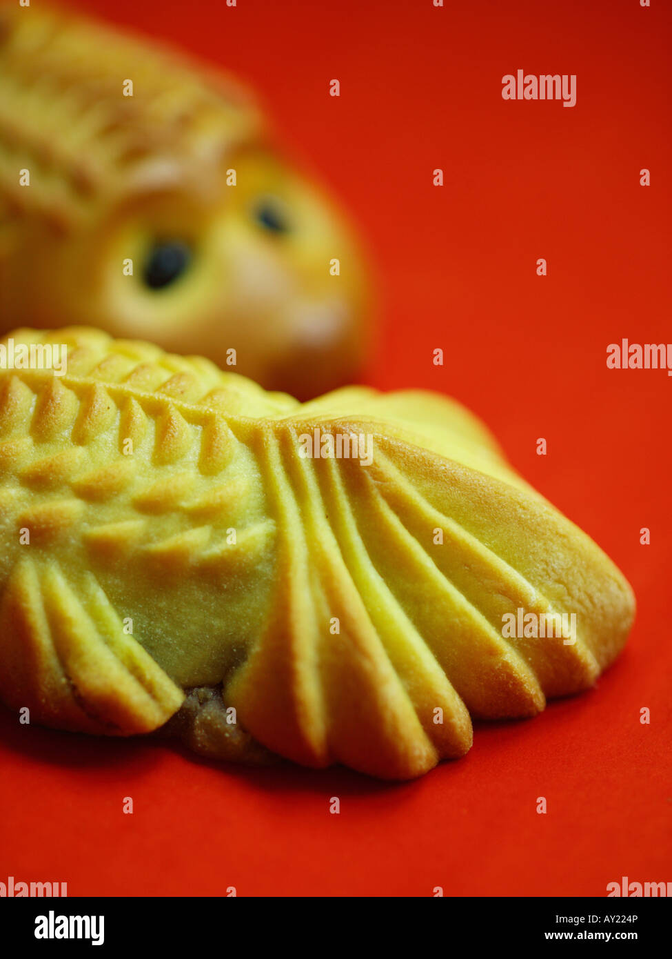 Close-up of a fish shaped cake Stock Photo - Alamy
