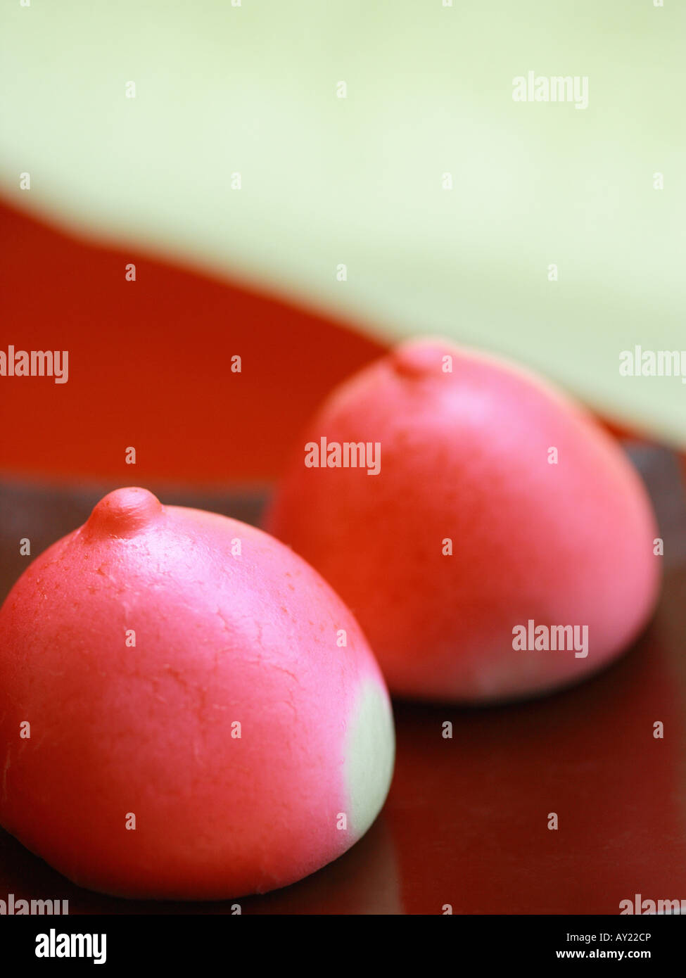 Close-up of two steamed buns Stock Photo - Alamy