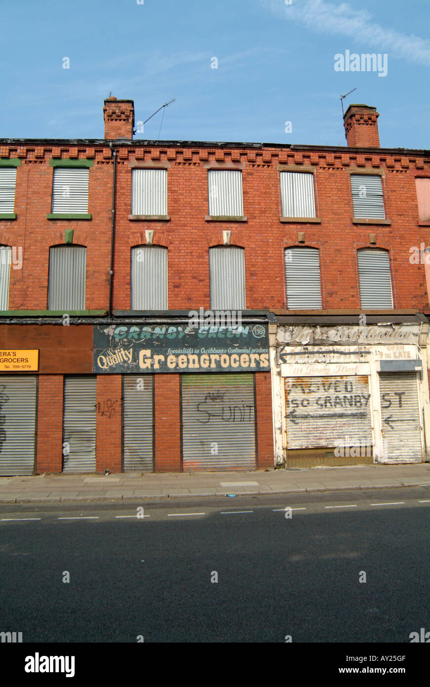 Business and retail property on Granby Street Toxteth Liverpool 8 ...