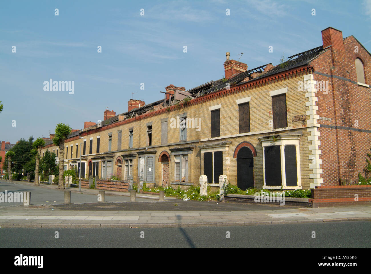 Ducie Street off the infamous Granby Street in Toxteth Liverpool 8 ...
