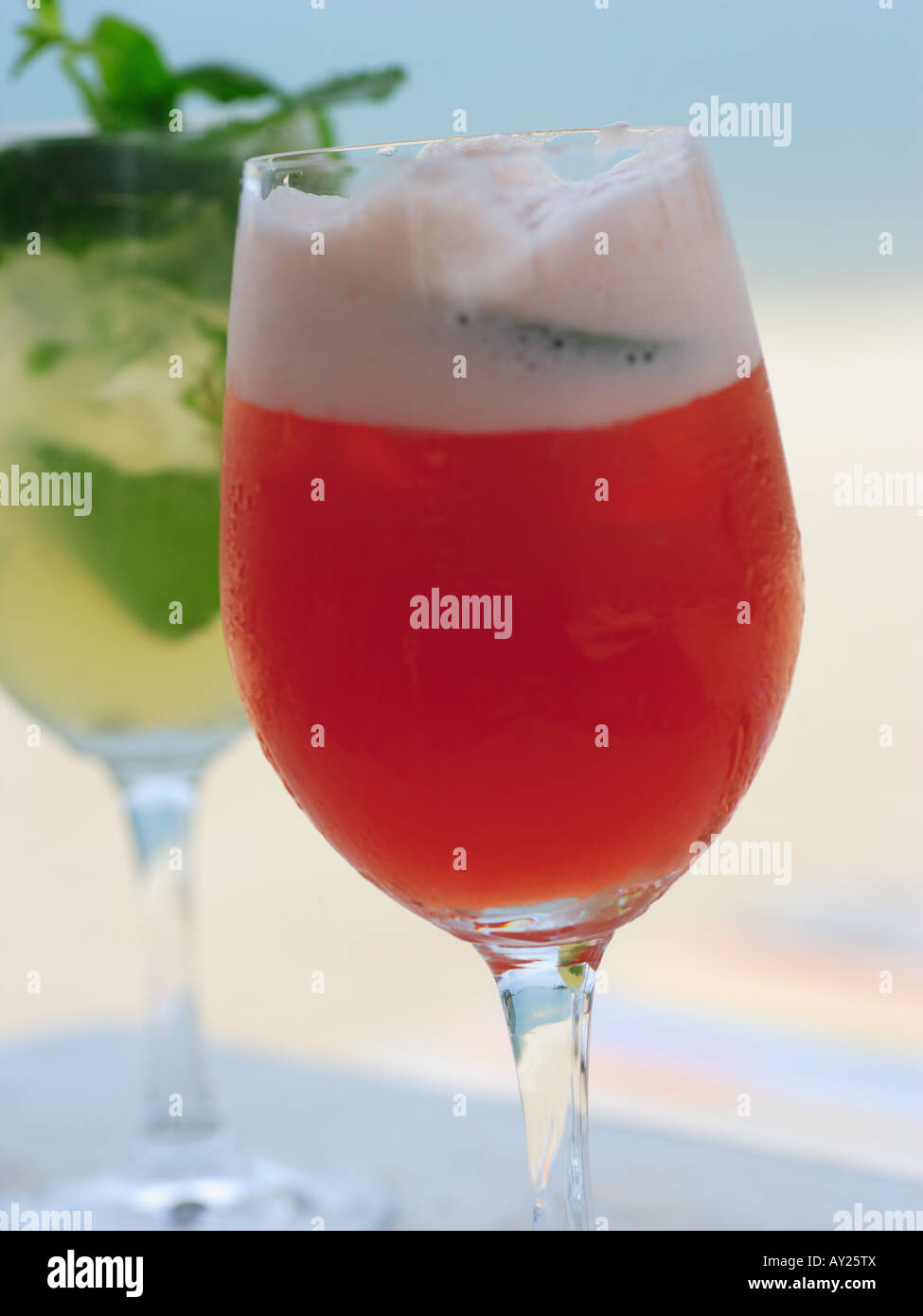 Close-up of a glass of cocktail Stock Photo - Alamy