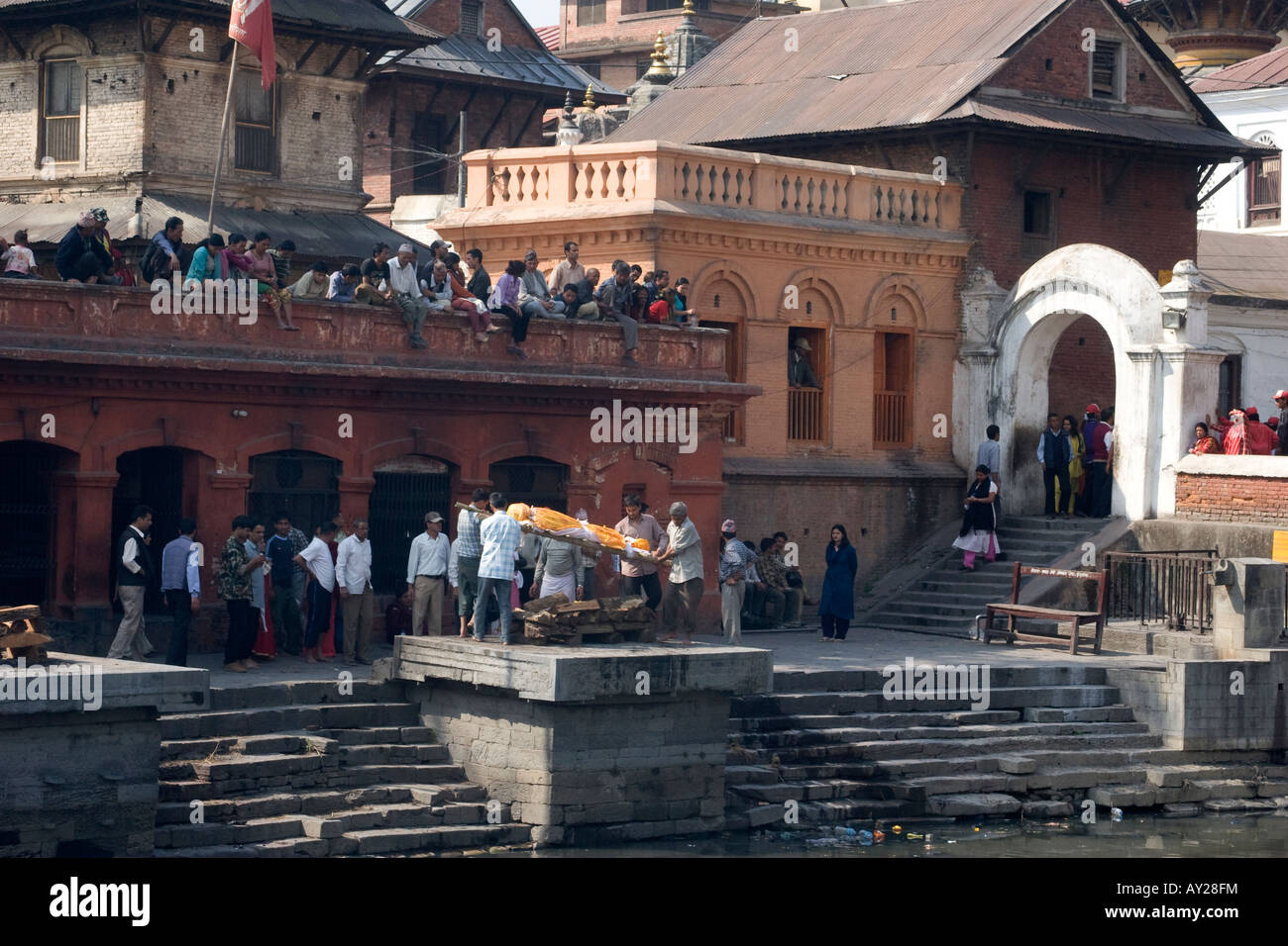 Bagmati River Bank Nepal Stock Photo - Alamy