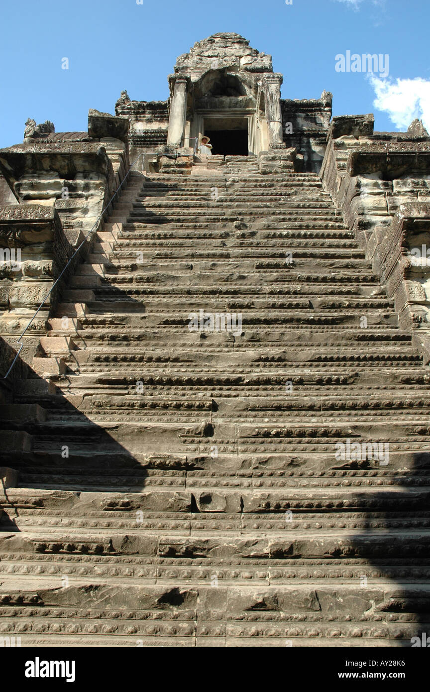 Steps Angkor Wat Cambodia Stock Photo - Alamy