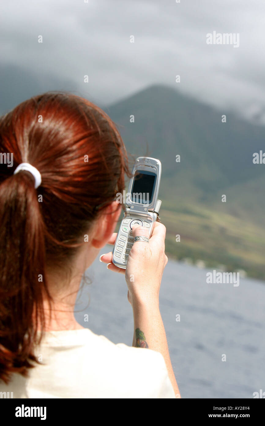 Trying to get a mobile signal hi-res stock photography and images - Alamy